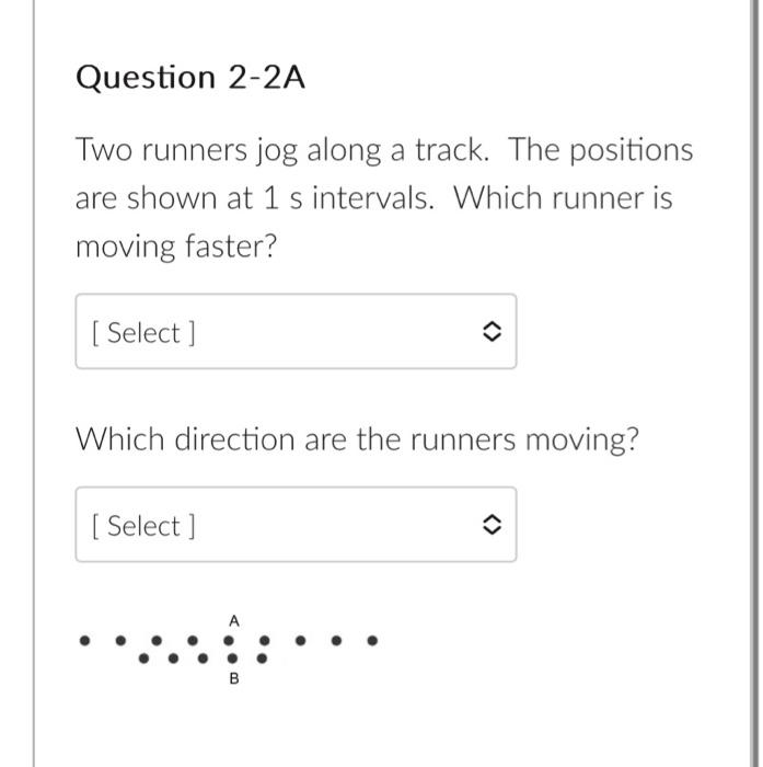 Two runners jog along a track. The positions are | Chegg.com
