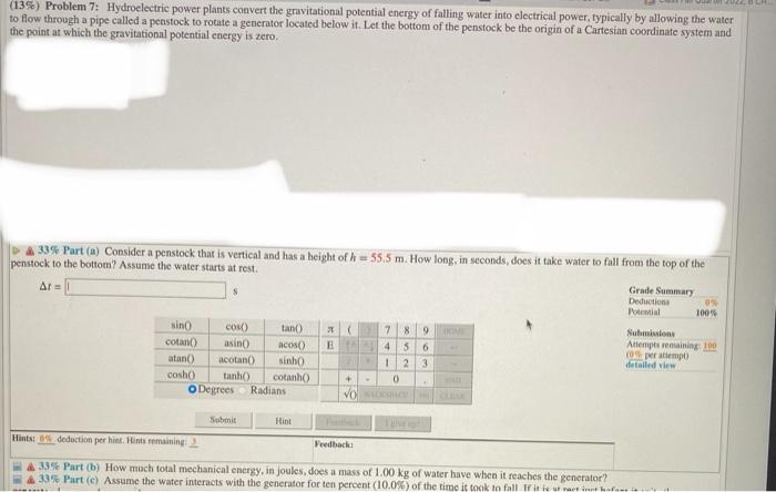 Solved (13\%) Problem 4 : The speed of a block traveling on | Chegg.com