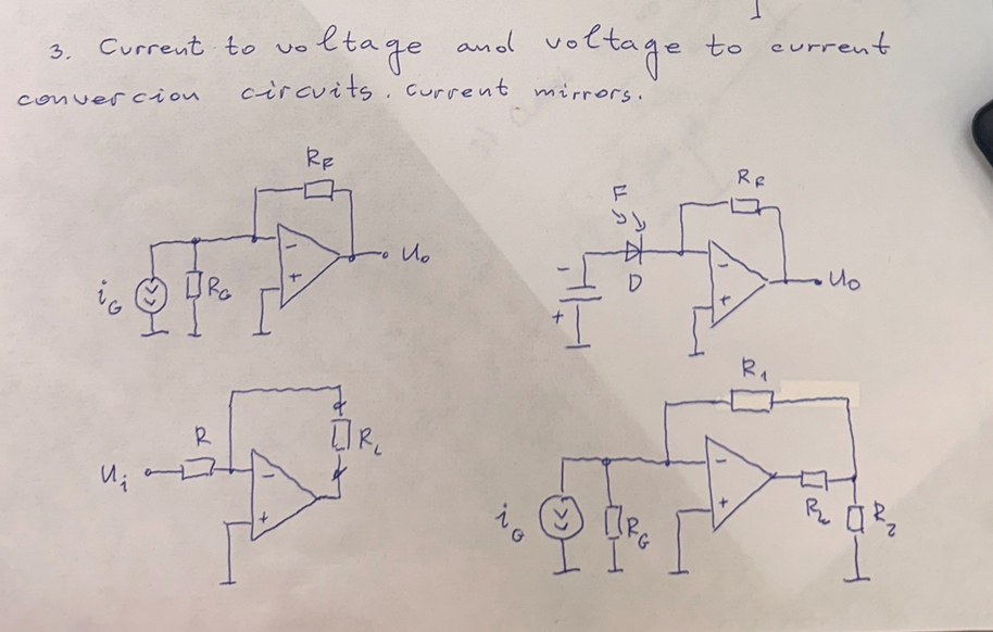 Solved Current to voltage and voltage to current convercion | Chegg.com
