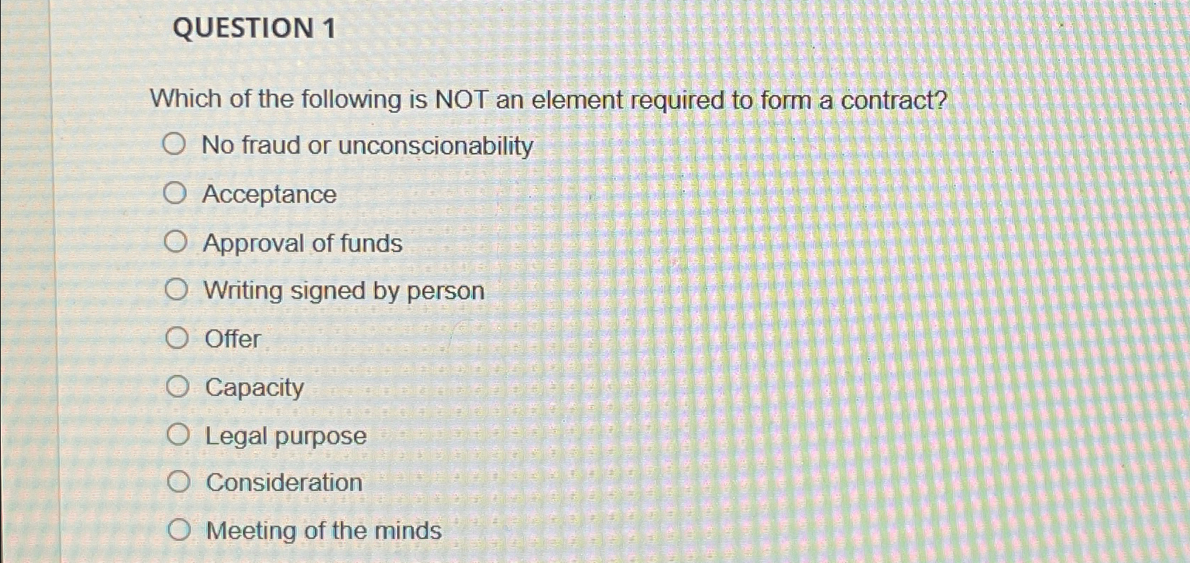 Solved QUESTION 1Which of the following is NOT an element | Chegg.com