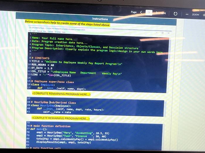 Solved in sain function definition def man() : emp1 = | Chegg.com