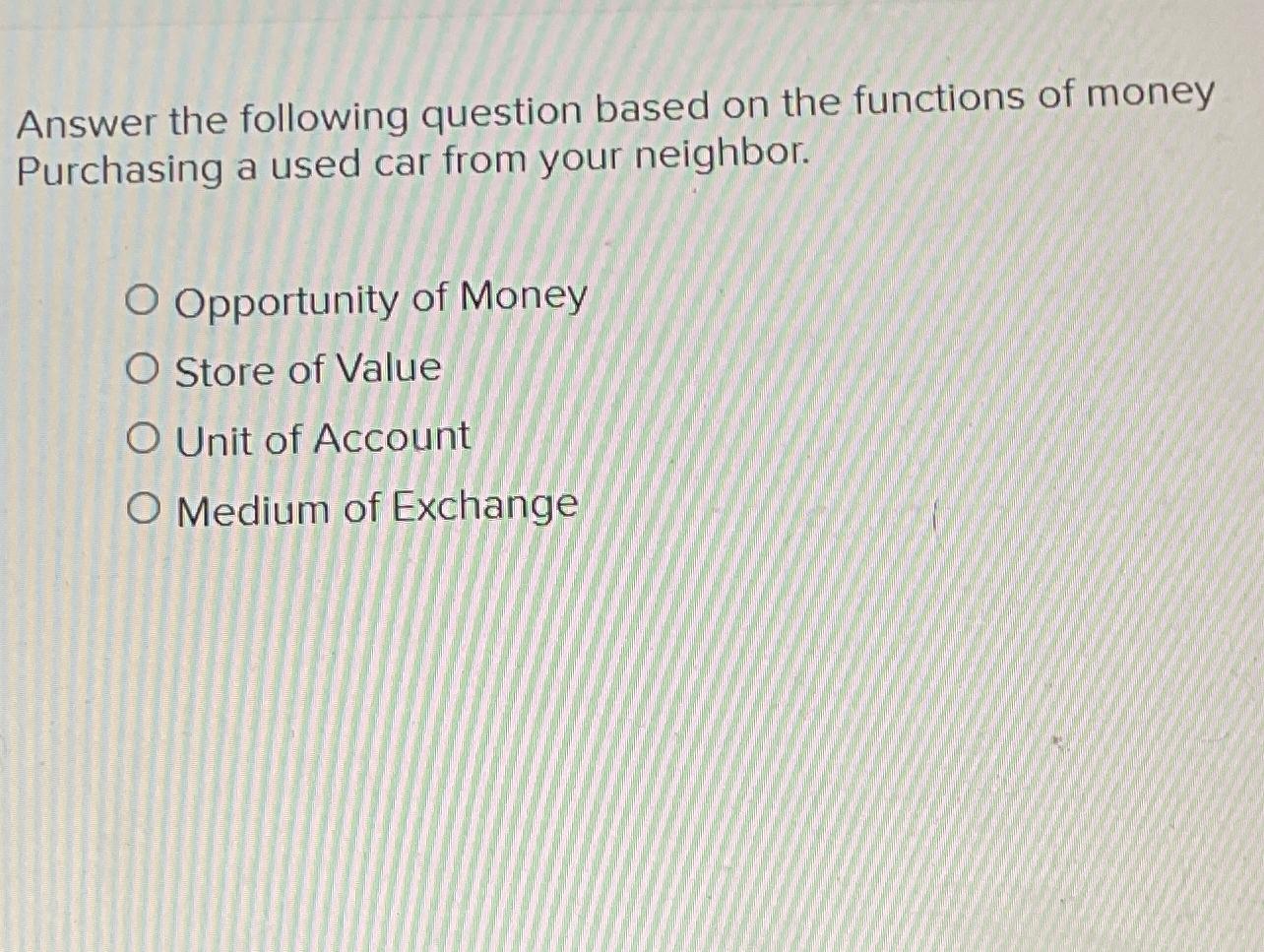 Solved Answer the following question based on the functions | Chegg.com