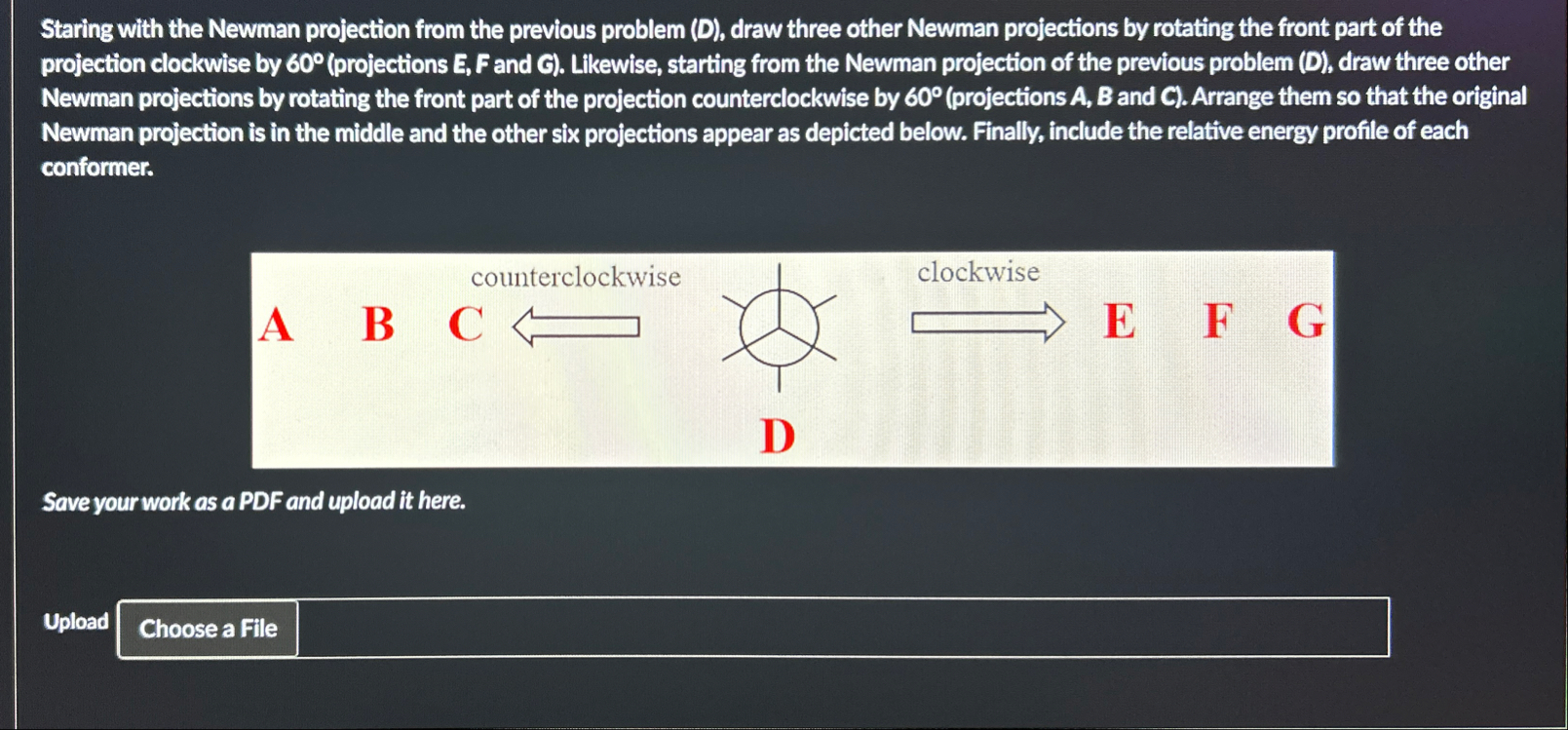 Staring with the Newman projection from the previous | Chegg.com