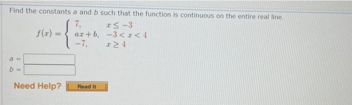 Solved Find the constant a such that the function is | Chegg.com