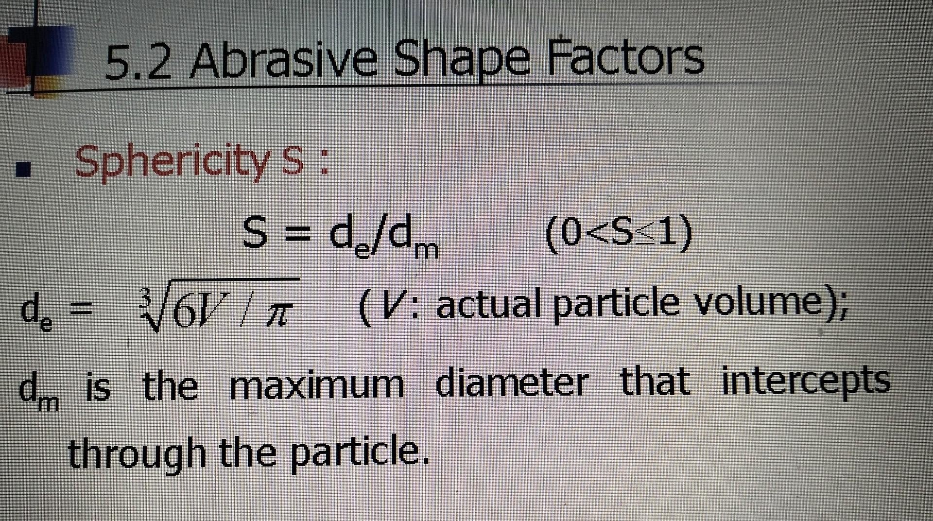 Solved 1. Based on the shape factors of abrasive partide and | Chegg.com