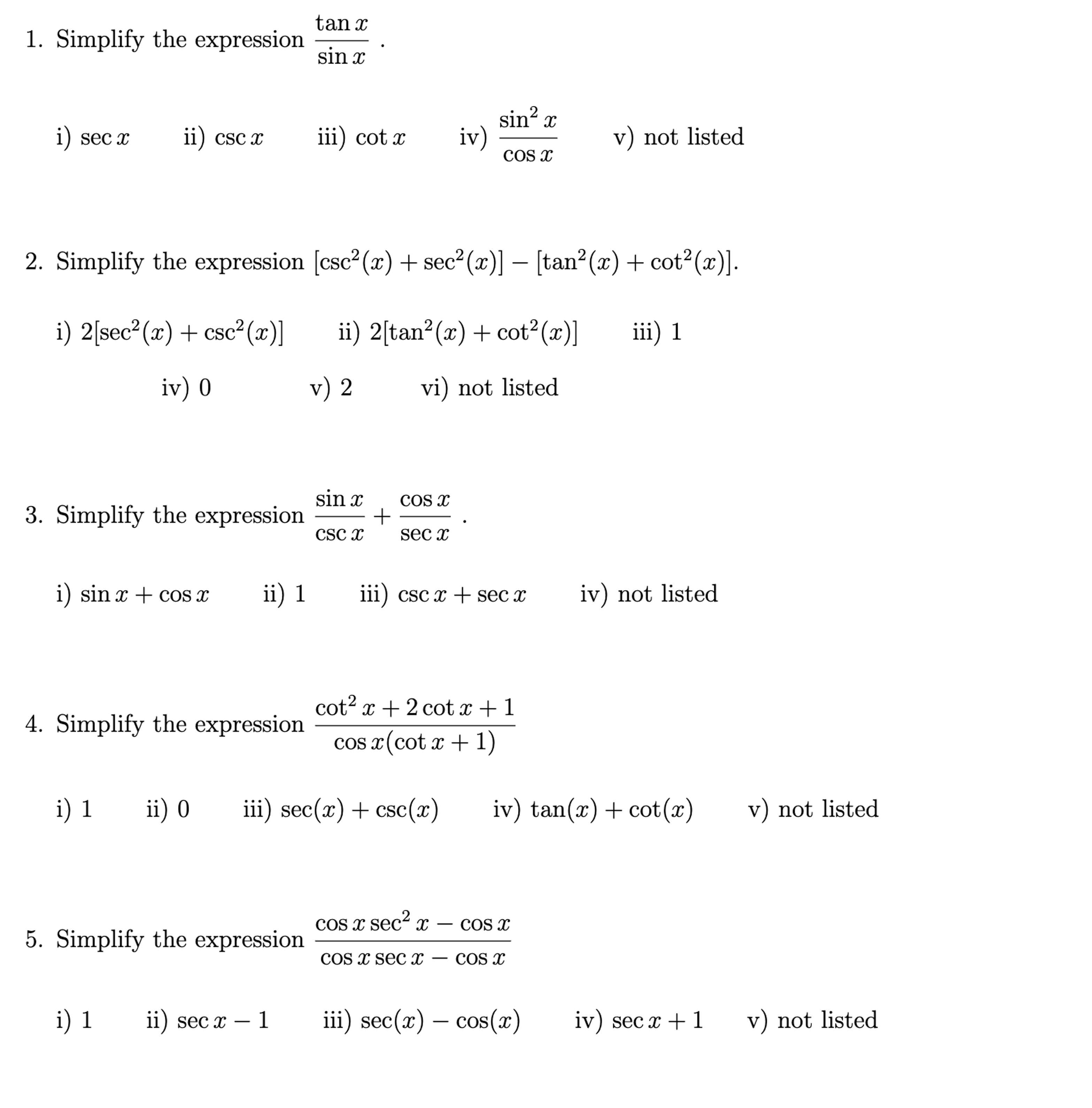 Solved Simplify the expression | Chegg.com