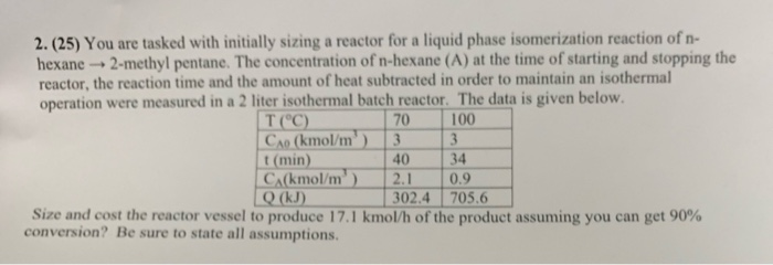 2. (25) You are tasked with initially sizing a | Chegg.com