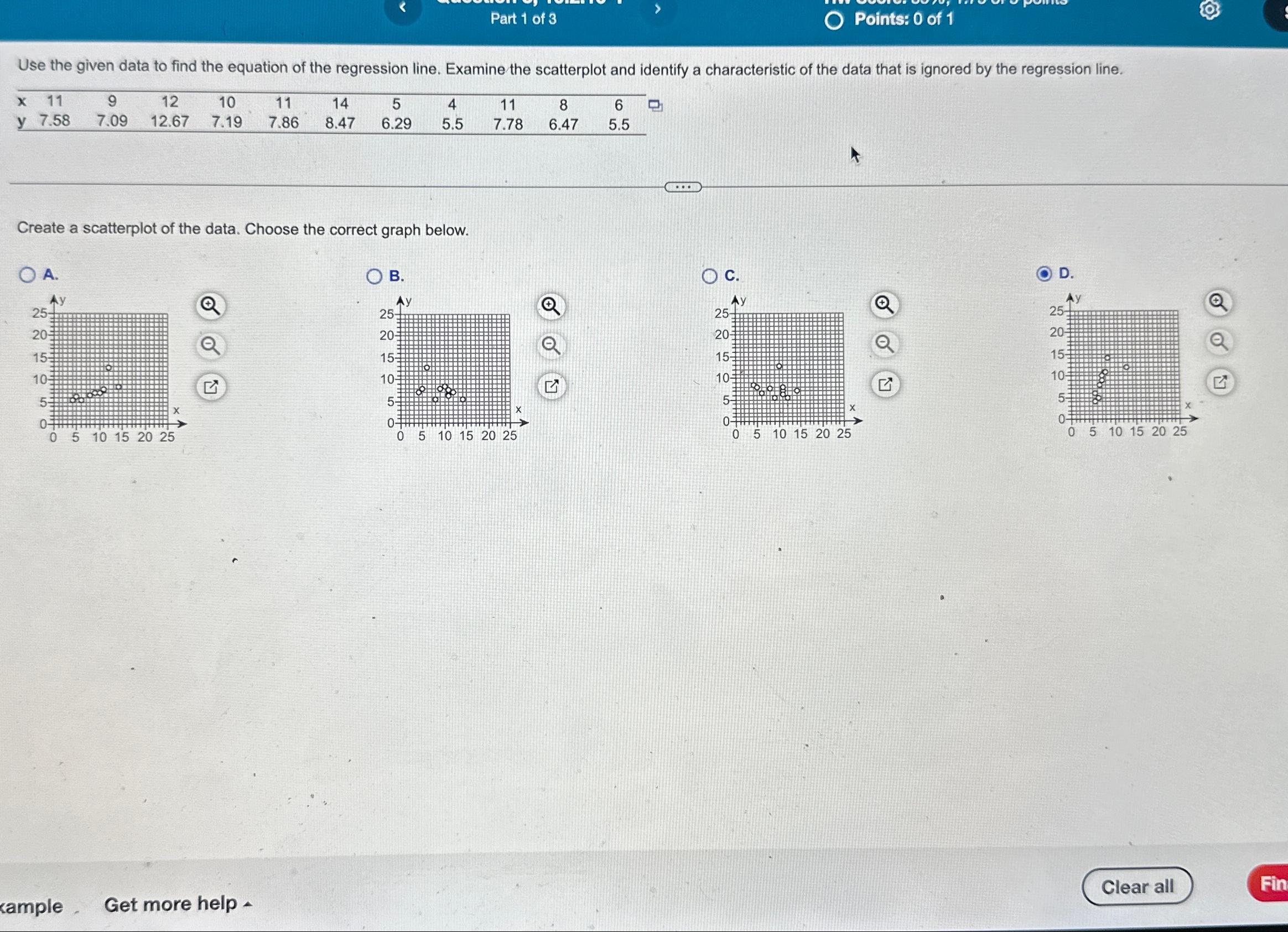 Solved Use the given data to find the equation of the | Chegg.com