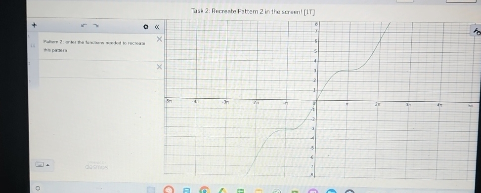 Task 2: Recreate Pattern 2 ﻿in the screen! | Chegg.com