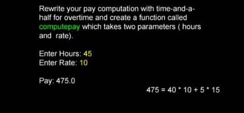 Solved Rewrite your pay computation with time-and-a- half | Chegg.com