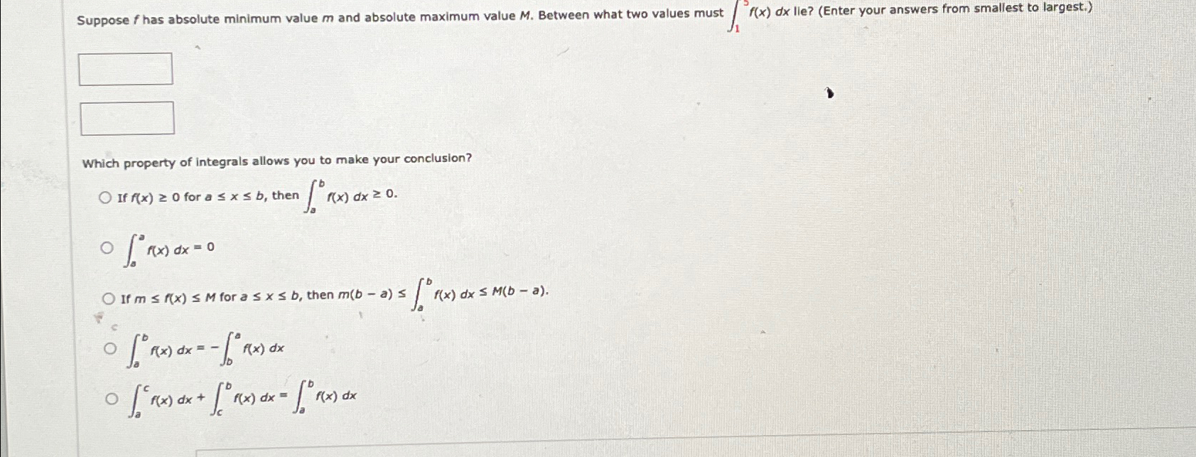 Solved Suppose F ﻿has Absolute Minimum Value M ﻿and Absolute
