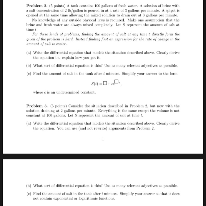 Problem 3. (5 points) Consider the situation | Chegg.com