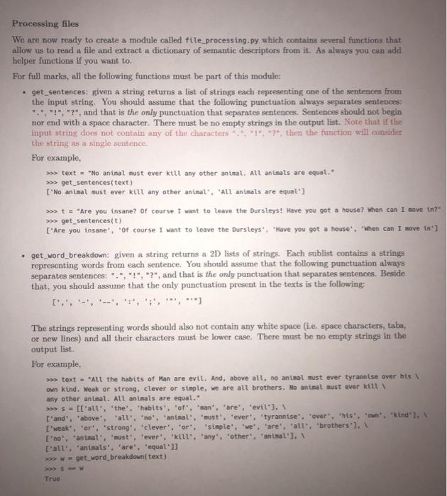 Solved Processing files We are now ready to create a module | Chegg.com