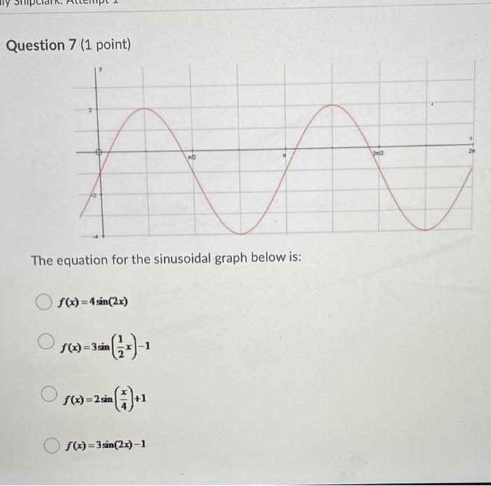 Solved The phase shift of the function 52)=3sin(5(2-3) -1 is | Chegg.com