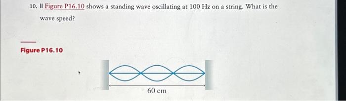Solved 9. III A 2.0 -m-long string is fixed at both ends and | Chegg.com