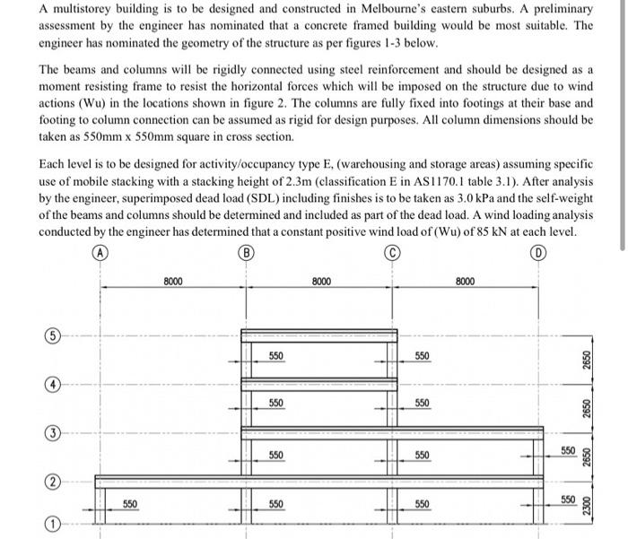 Solved A multistorey building is to be designed and | Chegg.com