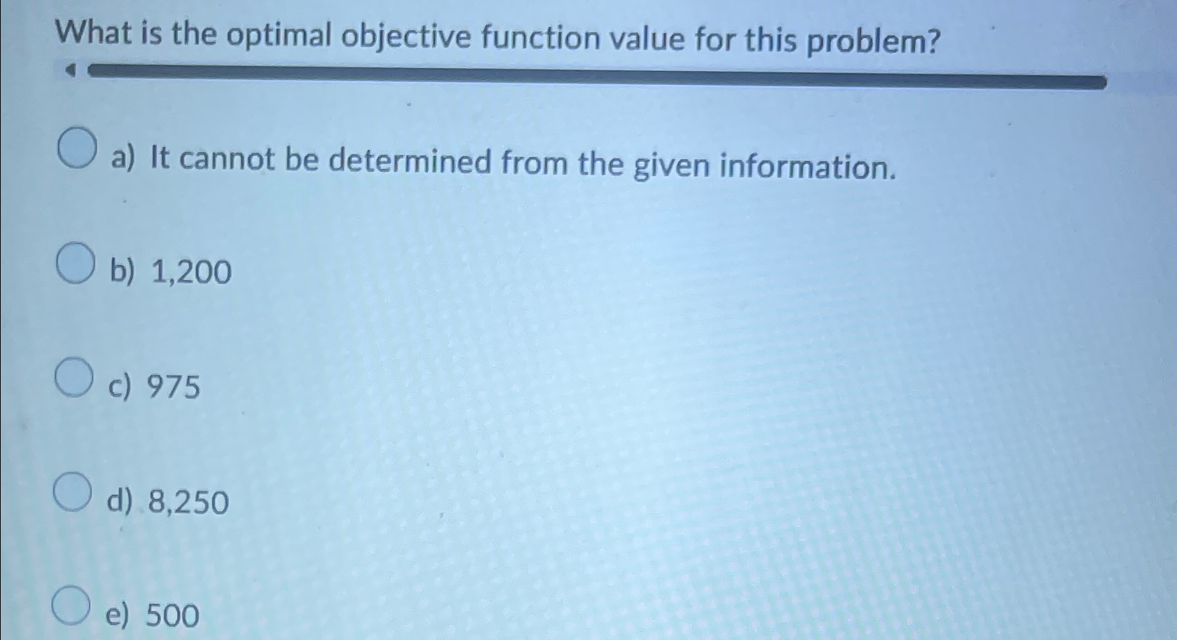 Solved What Is The Optimal Objective Function Value For This