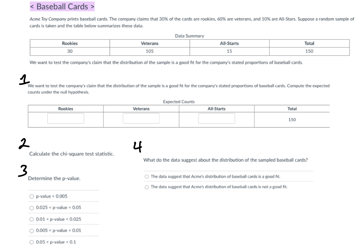 Solved Baseball Cards >Acme Toy Company prints baseball | Chegg.com
