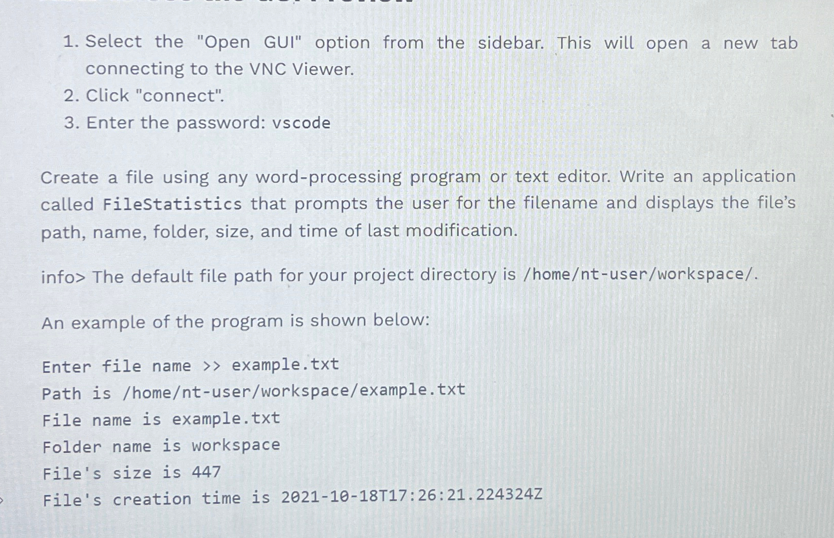 Solved Select the "Open GUI" option from the sidebar. This | Chegg.com