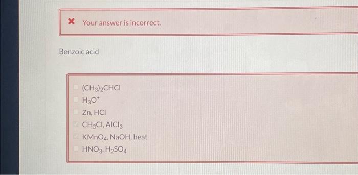 Solved \& Your answer is incorrect. Identify the reagents | Chegg.com