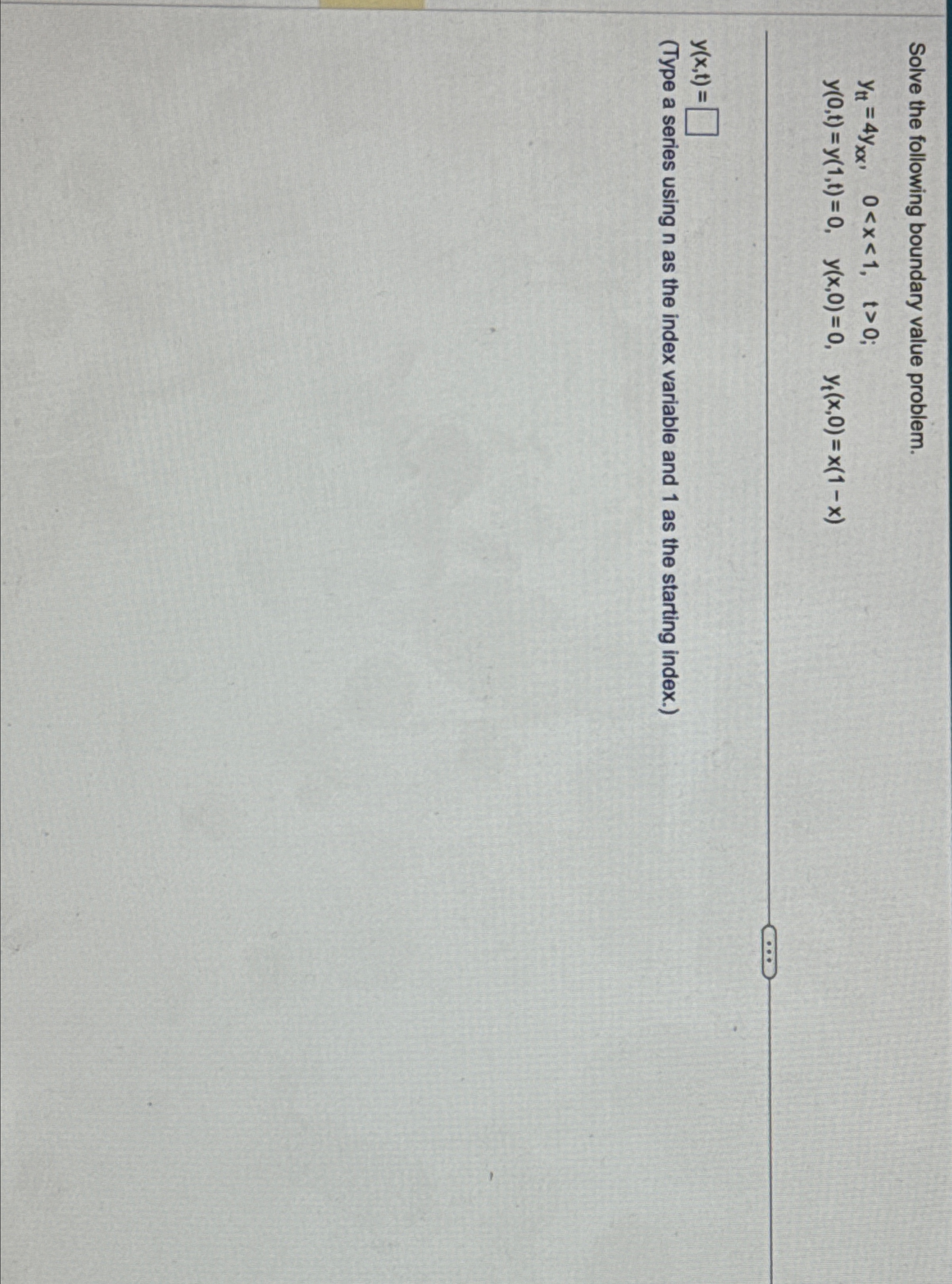 Solved Solve the following boundary value | Chegg.com