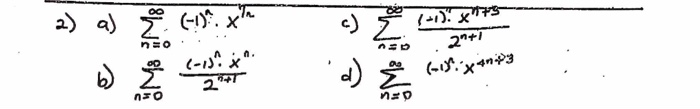 Solved 2) Use the geometric series shortcut approach to | Chegg.com
