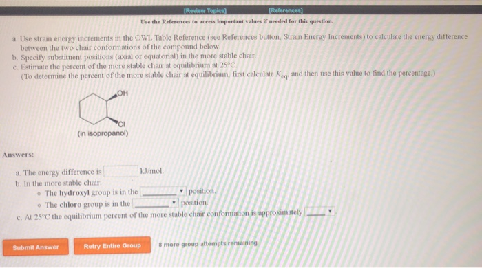 Solved [Review Toples) (References) Use the References to | Chegg.com