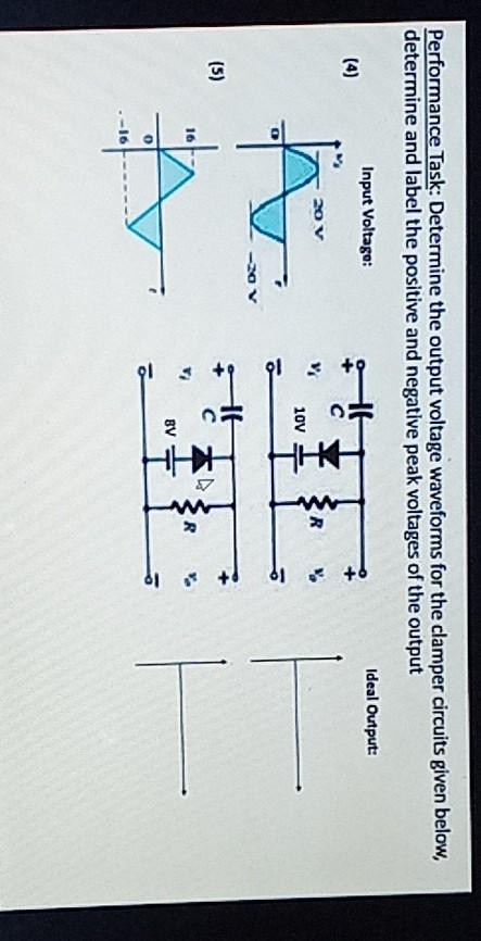 Solved Performance Task: Determine the output voltage | Chegg.com