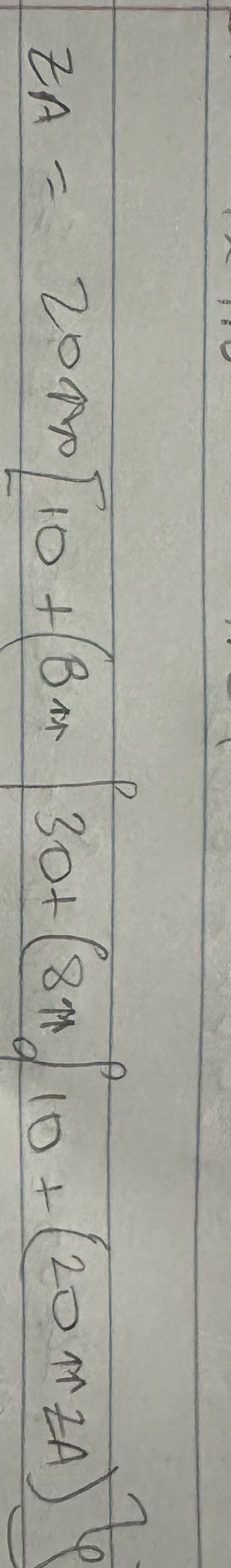 Solved Calculate the iterative impedance from the equation | Chegg.com