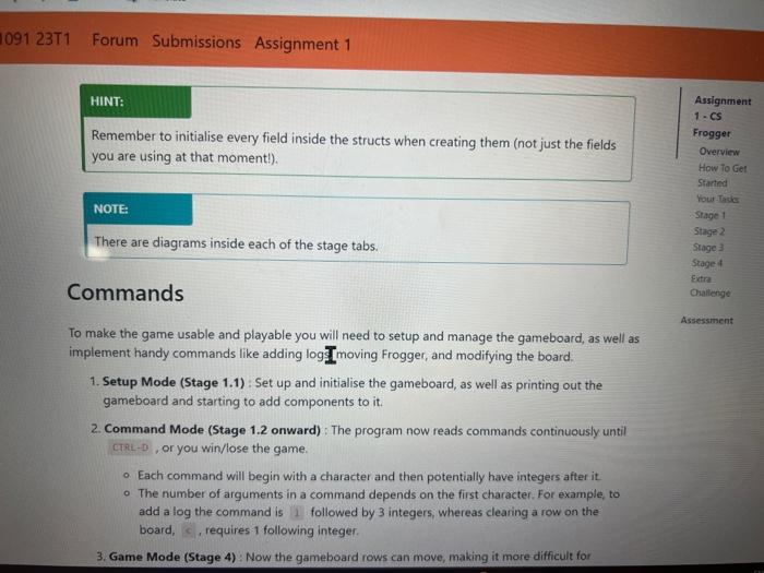 Welcome to CS Froggerl CS Frogger is an adaptation of | Chegg.com