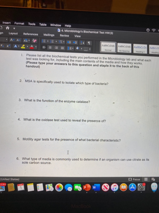 Solved Insert Format Tools Table Window Help 4. | Chegg.com