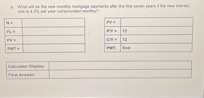Solved Use the tvm solver app on the calulator to fill in | Chegg.com