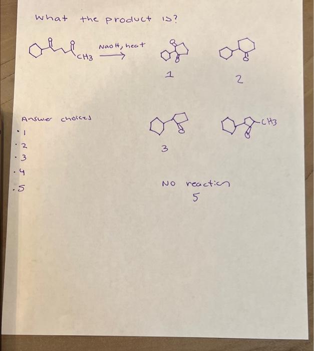 Solved HCH3 NaOH, heat | Chegg.com
