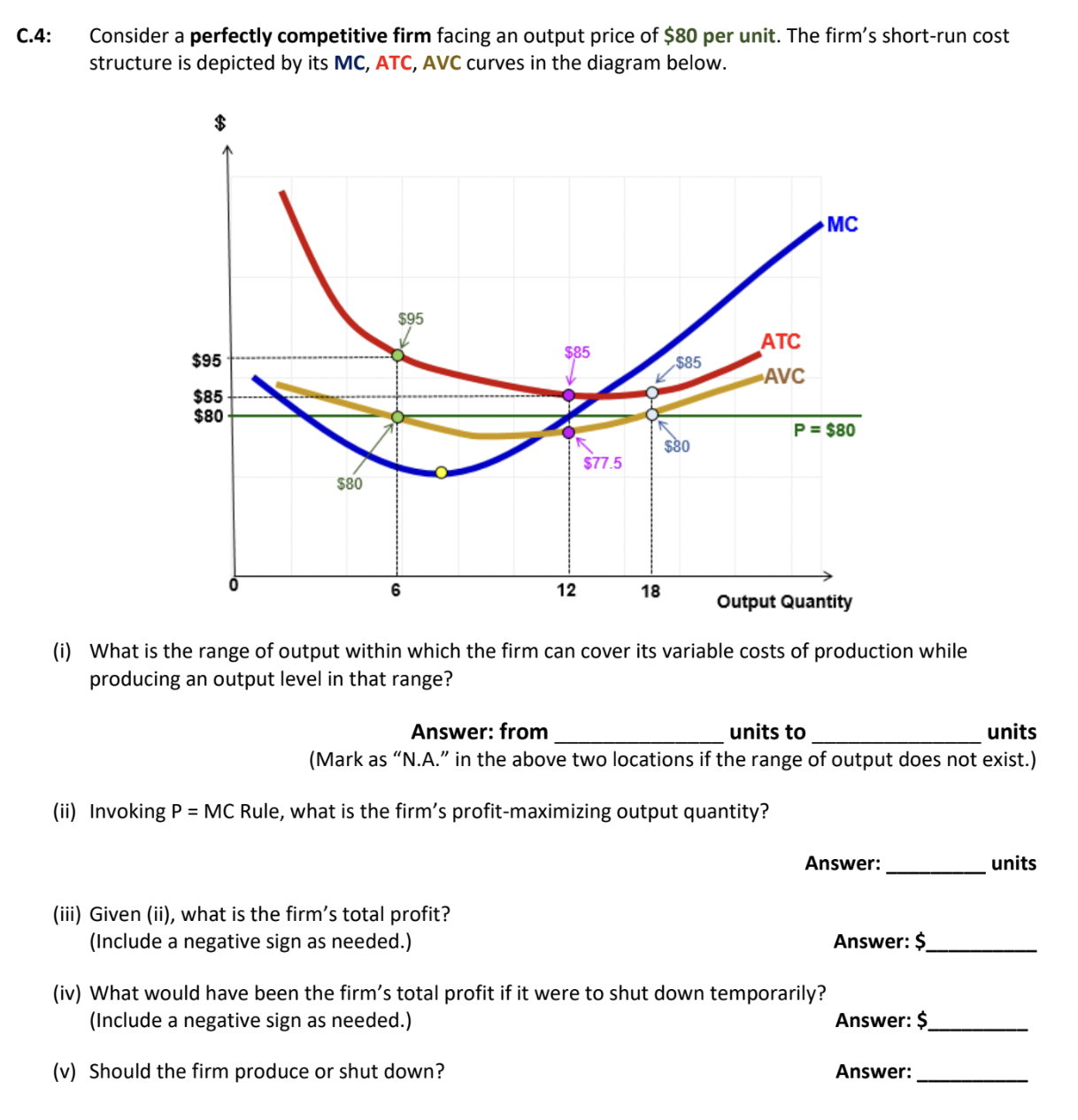 Solved C.4: Consider a perfectly competitive firm facing an | Chegg.com
