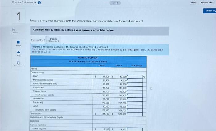 Solved Chapter 9 Homework i 1 30 points eBook Print | Chegg.com