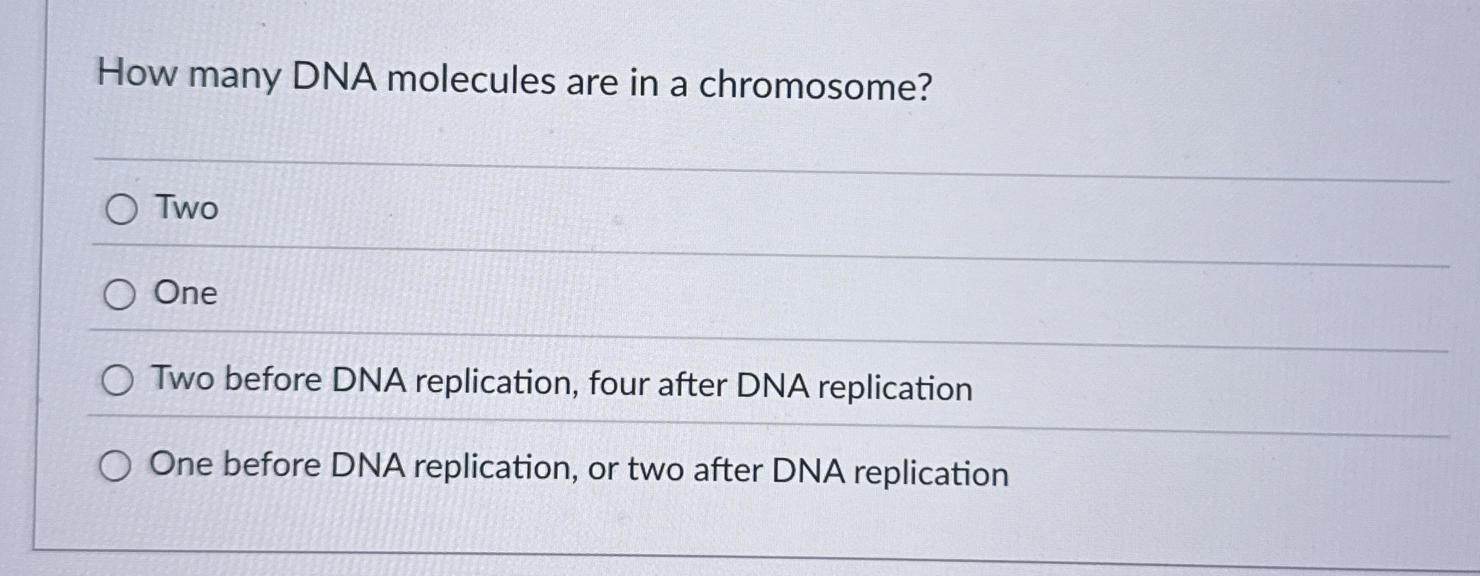Solved How many DNA molecules are in a | Chegg.com