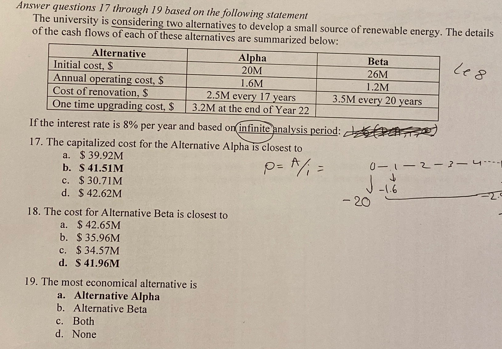 Solved step by step plz Answer questions 17 ﻿through 19 | Chegg.com