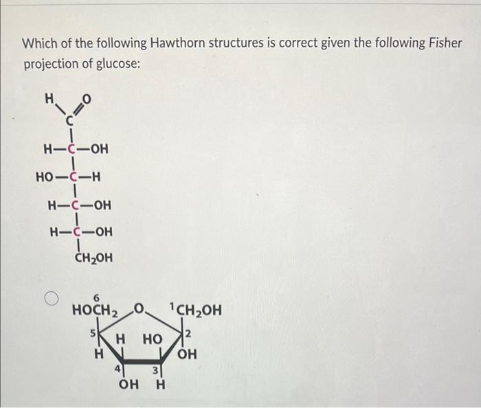 Solved Which of the following Hawthorn structures is correct | Chegg.com
