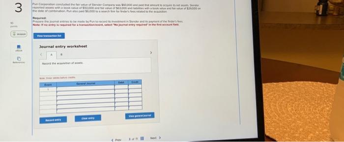 Solved Hequired: Journal entry worksheet Eecond the mapane | Chegg.com