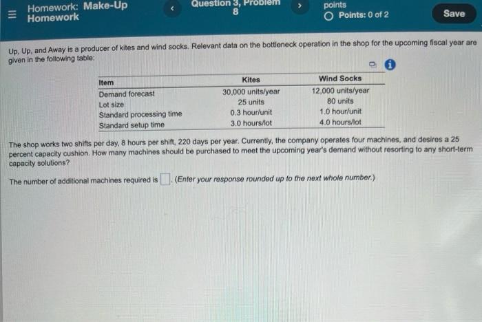 Solved Homework: Make-Up Homework Question 3, Problem 8 | Chegg.com