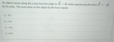 Solved An object moves along the x-axis from the origin to | Chegg.com