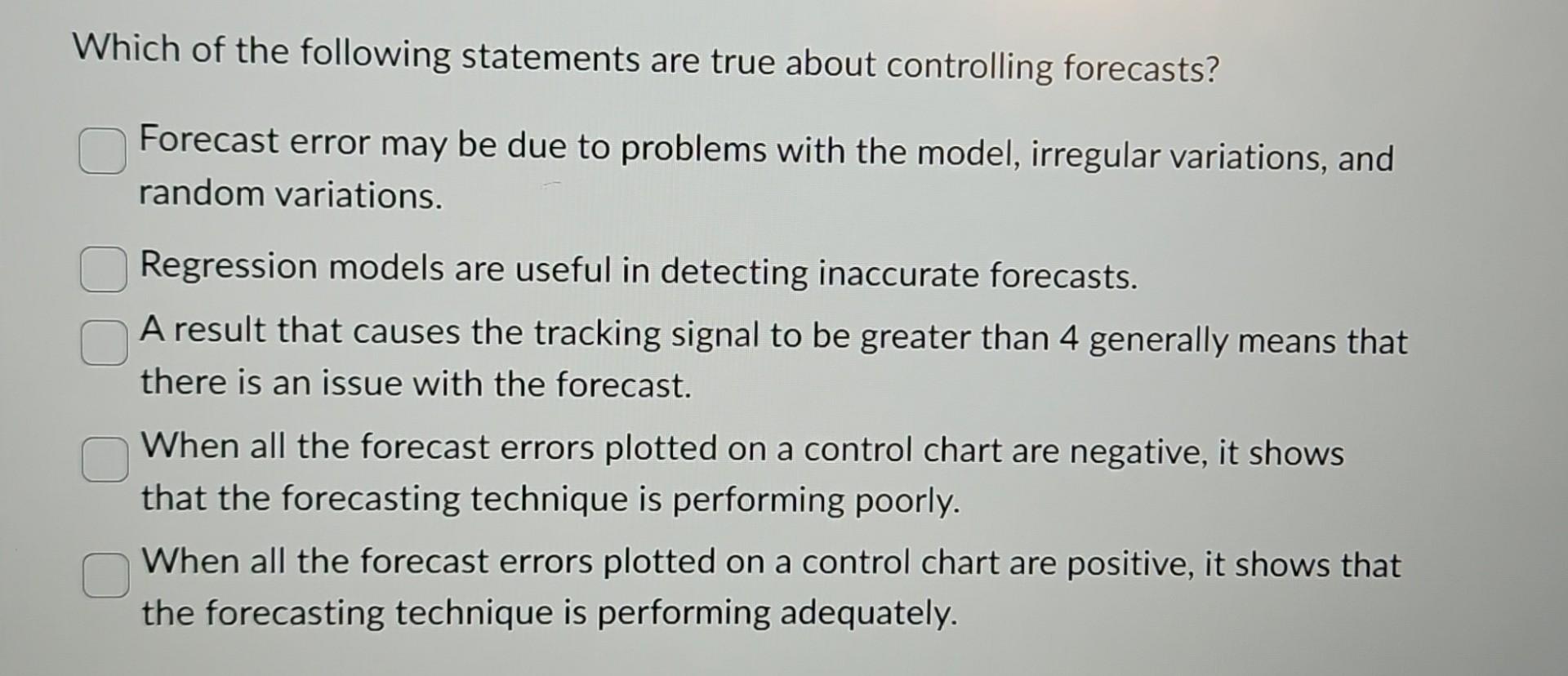 Solved Which of the following statements are true about | Chegg.com