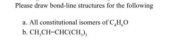 Solved Please draw bond-line structures for the followinga. | Chegg.com
