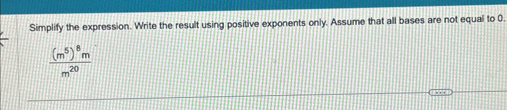 Solved Simplify the expression. Write the result using | Chegg.com