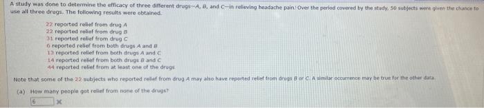 Solved utie all three drags. The lollowing results were | Chegg.com