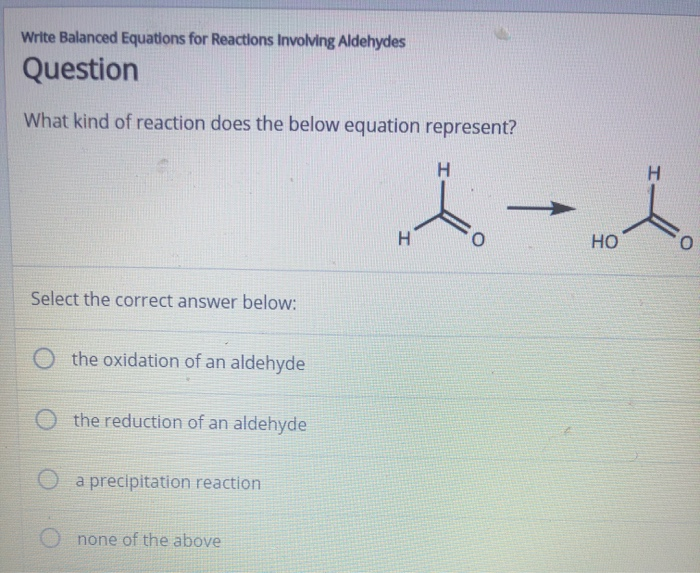 Solved Write Balanced Equations For Reactions Involving