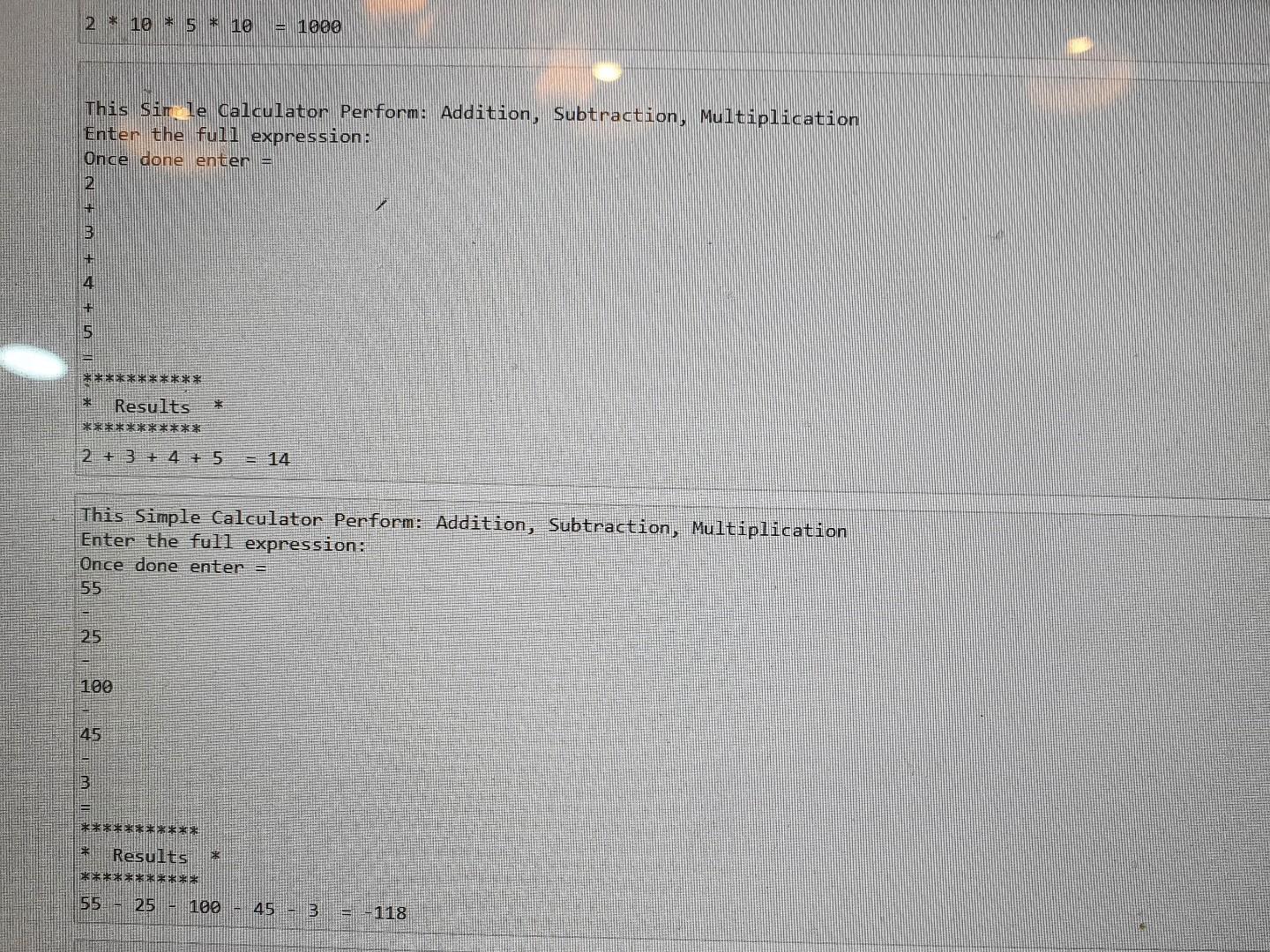 Solved We will be buidling a simple calculator that will be | Chegg.com