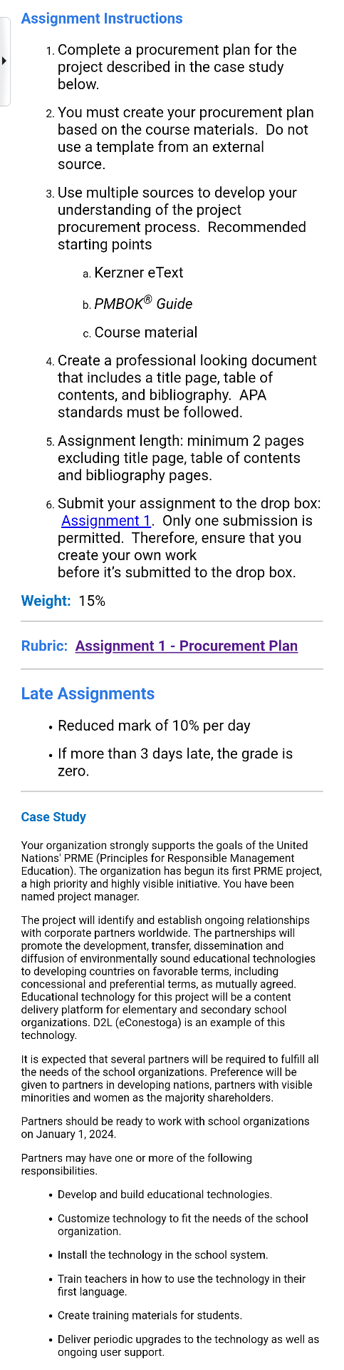 Solved Assignment Instructions 1. Complete a procurement | Chegg.com