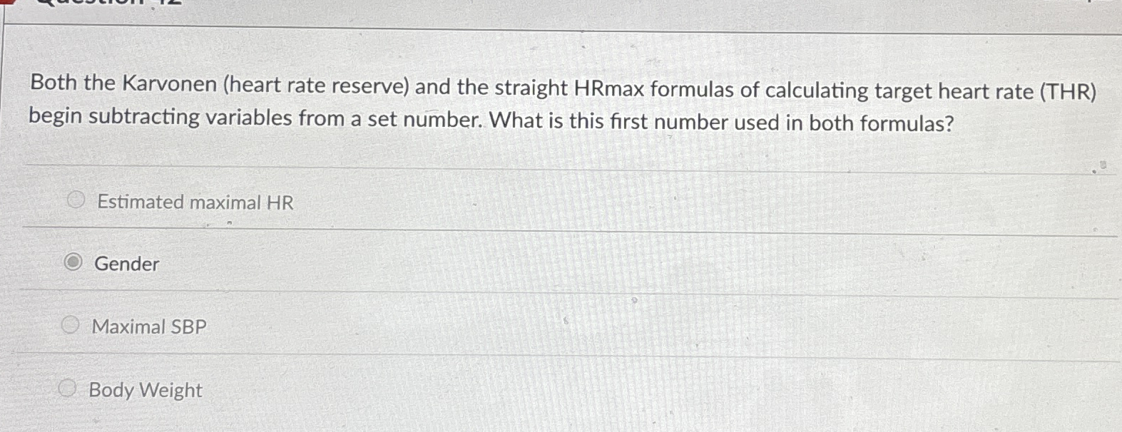 Solved Both the Karvonen (heart rate reserve) ﻿and the | Chegg.com