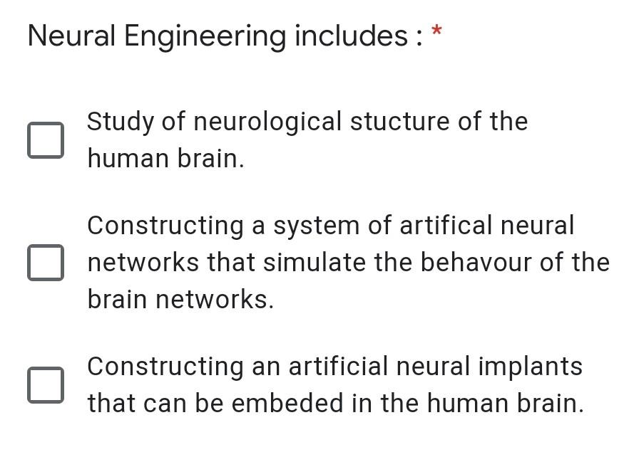 Solved Neural Engineering includes: Study of neurological | Chegg.com